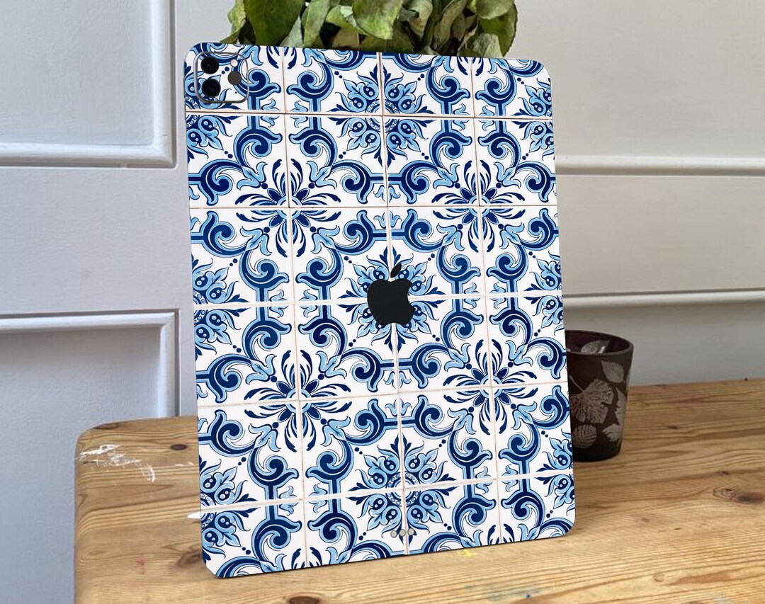 Portuguese Azulejos iPad Vinyl Decal Skin Wrap Amazon Ebook Kindle ...