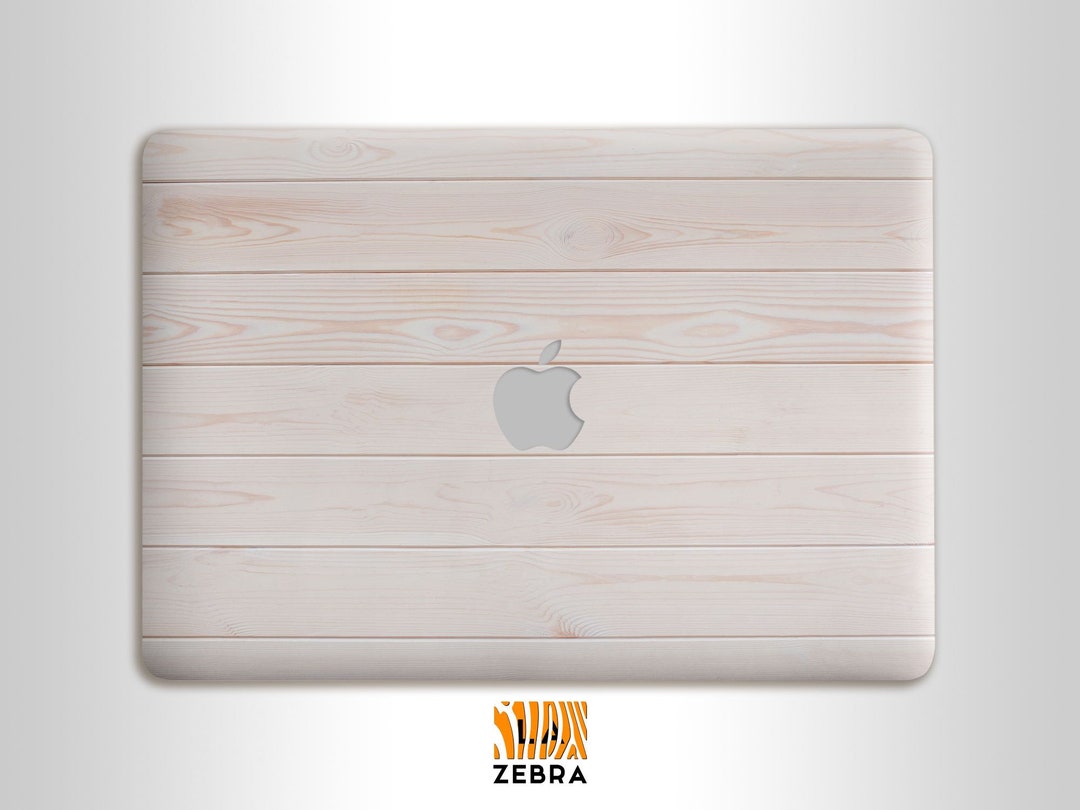 White Wood Aesthetic MacBook Laptop Protection Wrap White MacBook Pro ...