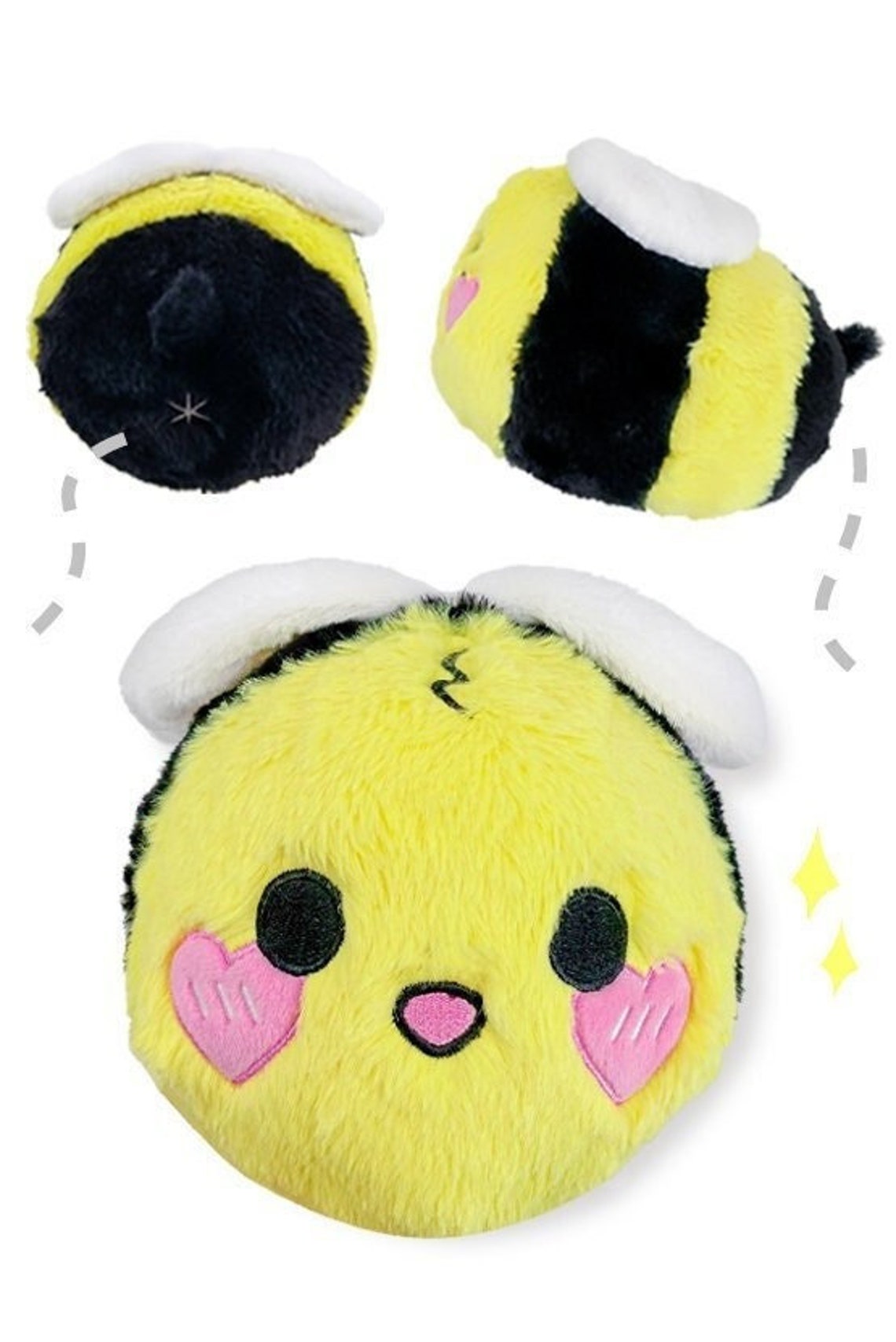 Bibi the Bee 9 Plushie Plush Toy Adorable Fluffy Bee - Etsy UK