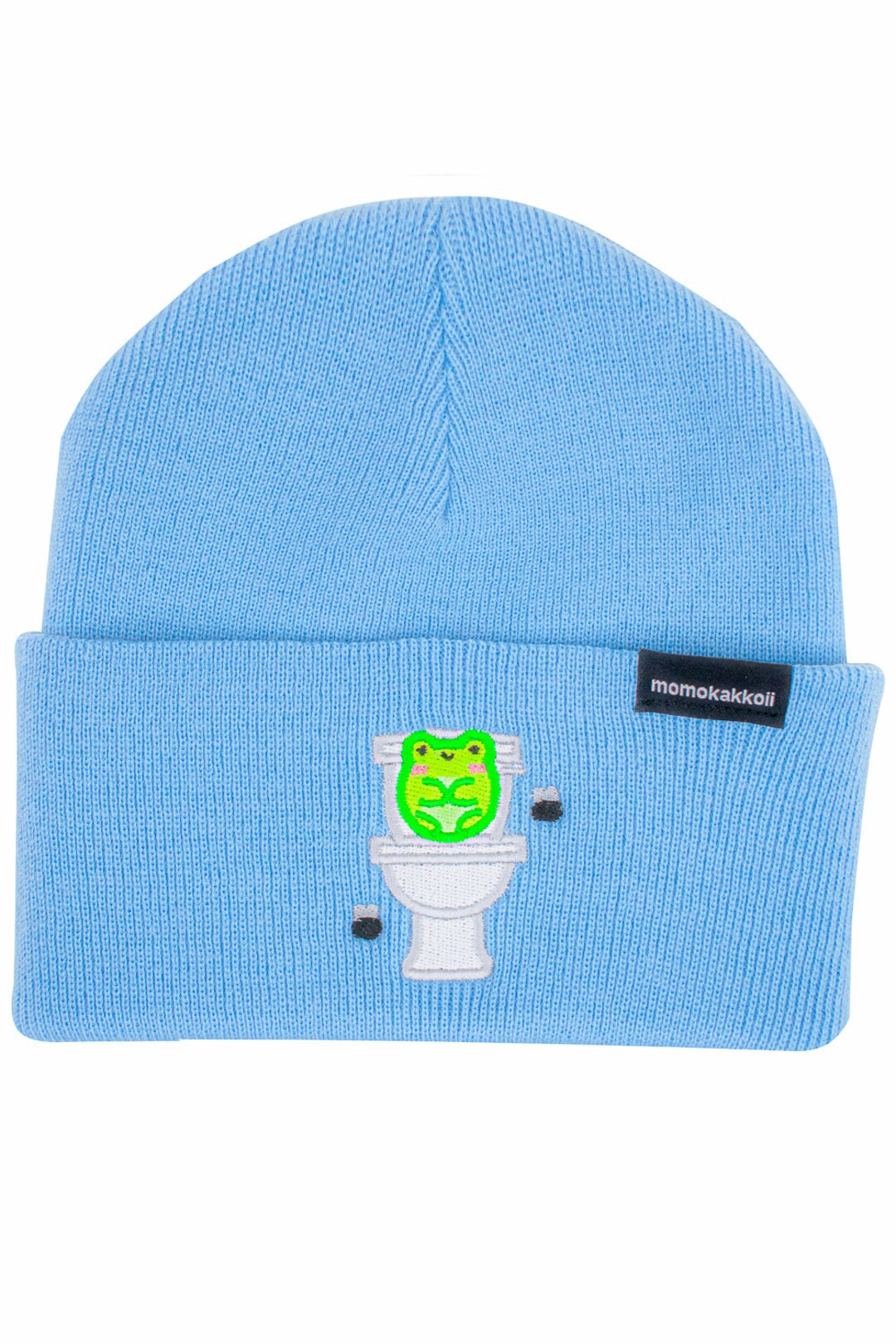 Toilet Albert the Frog Embroidered Beanie Adorable Funny Phrog Froggy ...