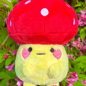 Cute Mushroom Friend Plushie Cottagecore Soft Aesthetic Plush Toy ...