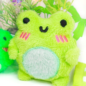 Hairy Fuzzy Albert the Frog Plushie Handmade in the UK Plush Toy 5 ...