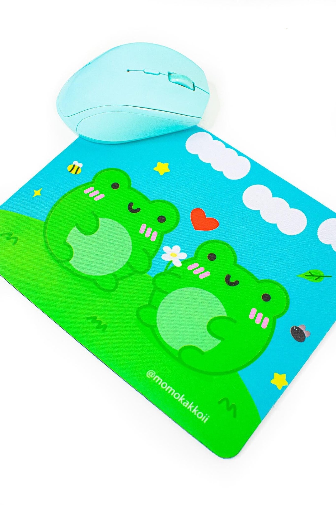 Albert the Frog in Love Mouse Pad, Mouse Mat, Adorable Cutecore ...