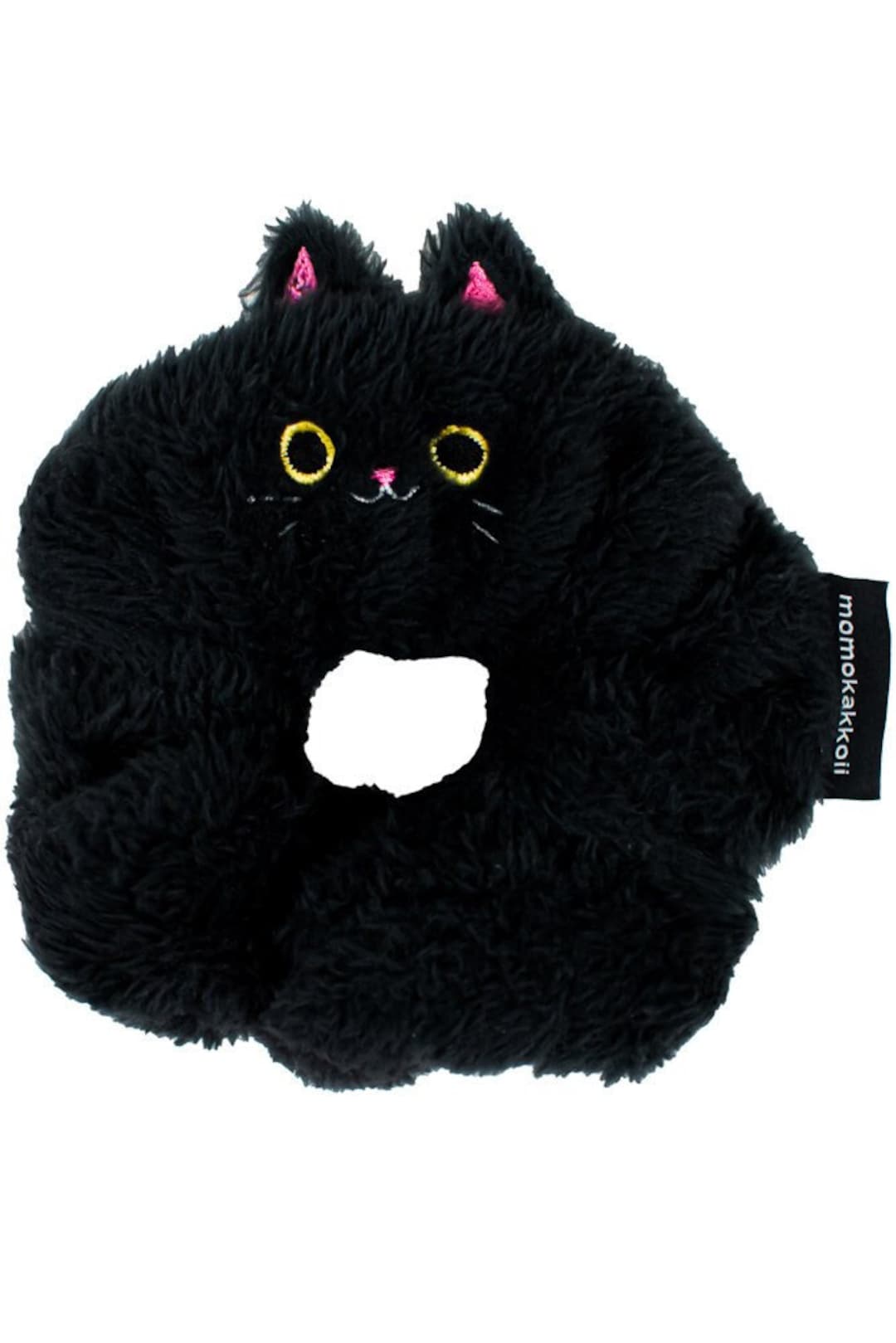 Umi the Cat Embroidered Handmade Scrunchie Fluffy Hair Tie Unisex ...