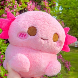 Cute Xoxi the Axolotl Plush Toy Plushie Stuffed Animal Adorable Fluffy ...