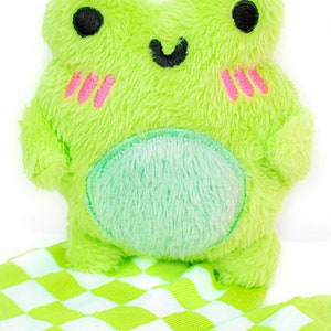 Hairy Fuzzy Albert the Frog Plushie Handmade in the UK Plush Toy 5 ...