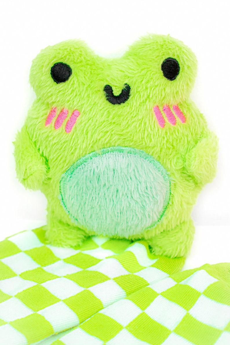 Hairy Fuzzy Albert the Frog Plushie Handmade in the UK Plush Toy 5 ...
