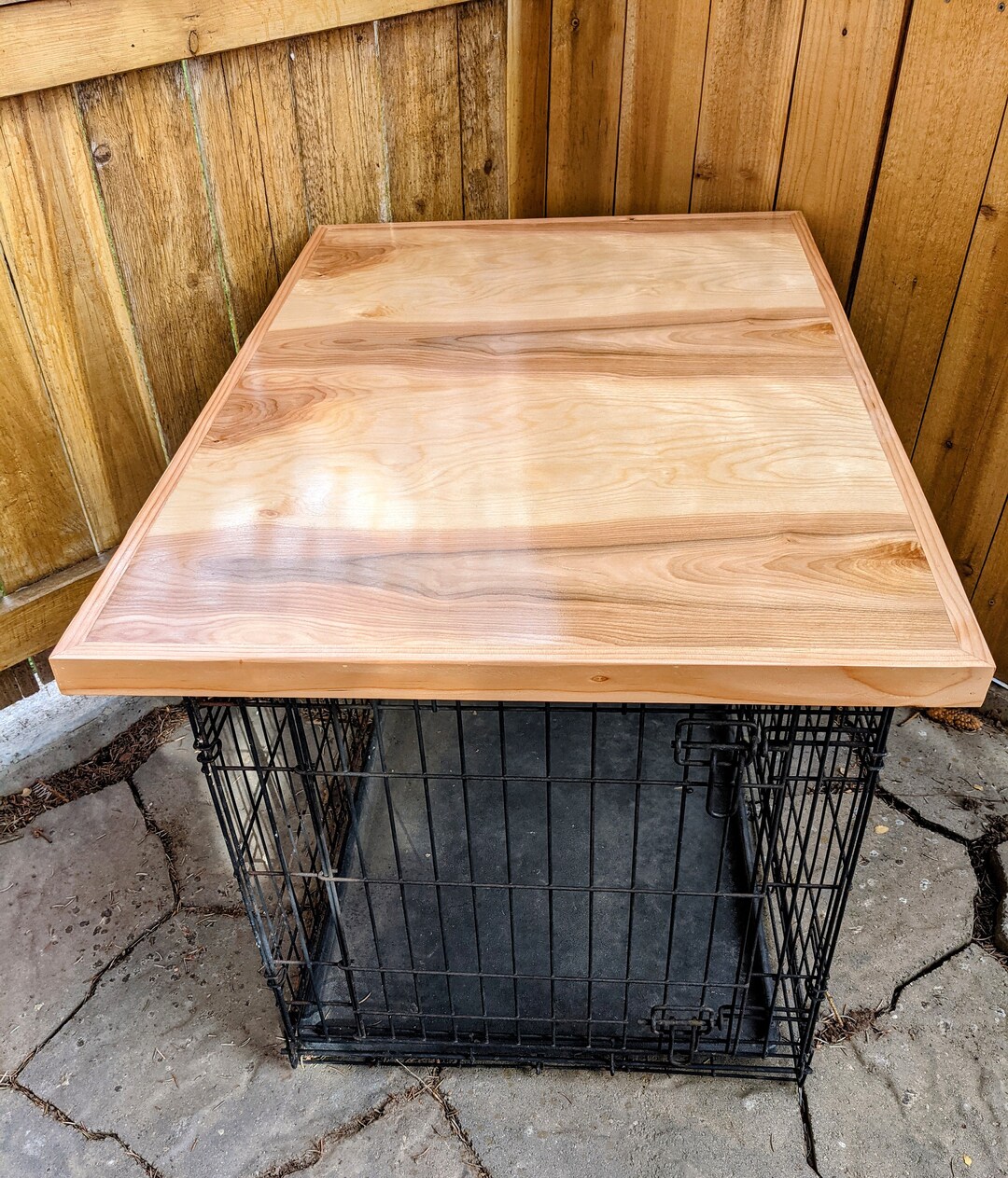 Dog Crate Furniture, Dog Kennel Wood Table Top, Dog Crate Topper, Dog ...