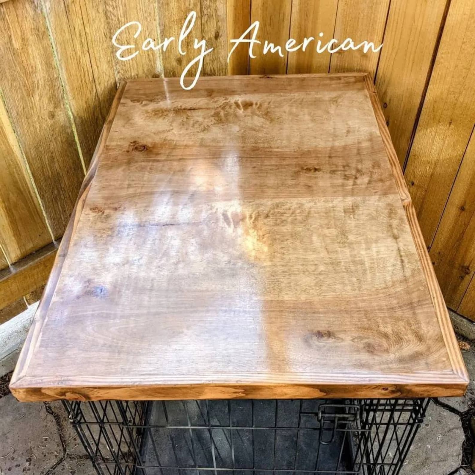 Dog Kennel Wood Table Top Dog Crate Topper Dog Crate Table - Etsy