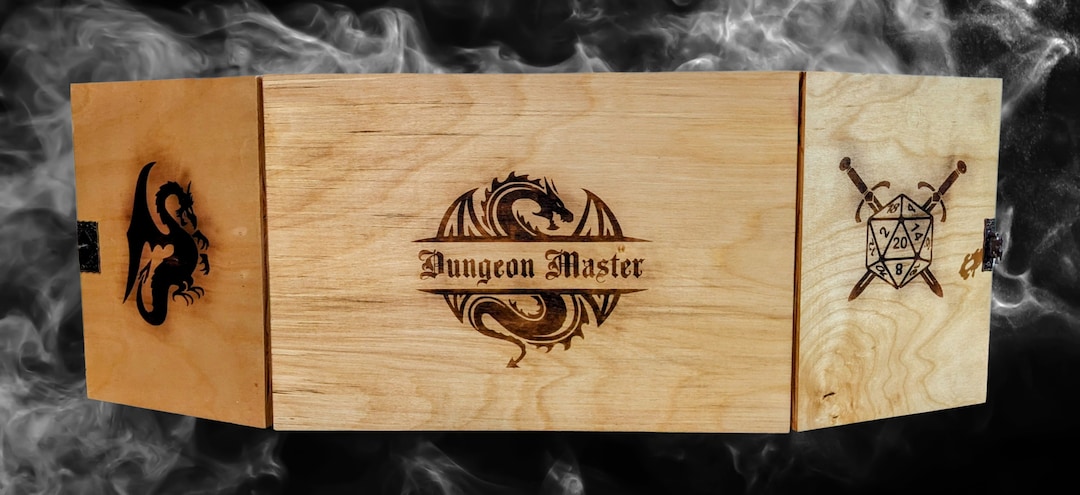 Wood Burned DM Screen for Dungeons and Dragons - Etsy