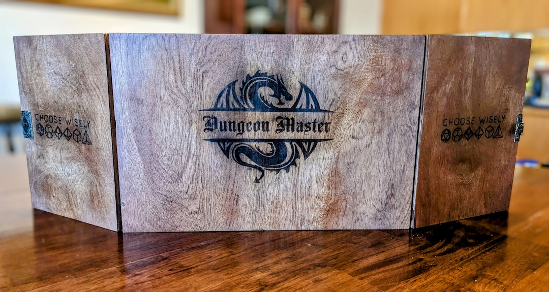 Handmade Wooden Dungeon Master Screen Customizable RPG Game Master ...