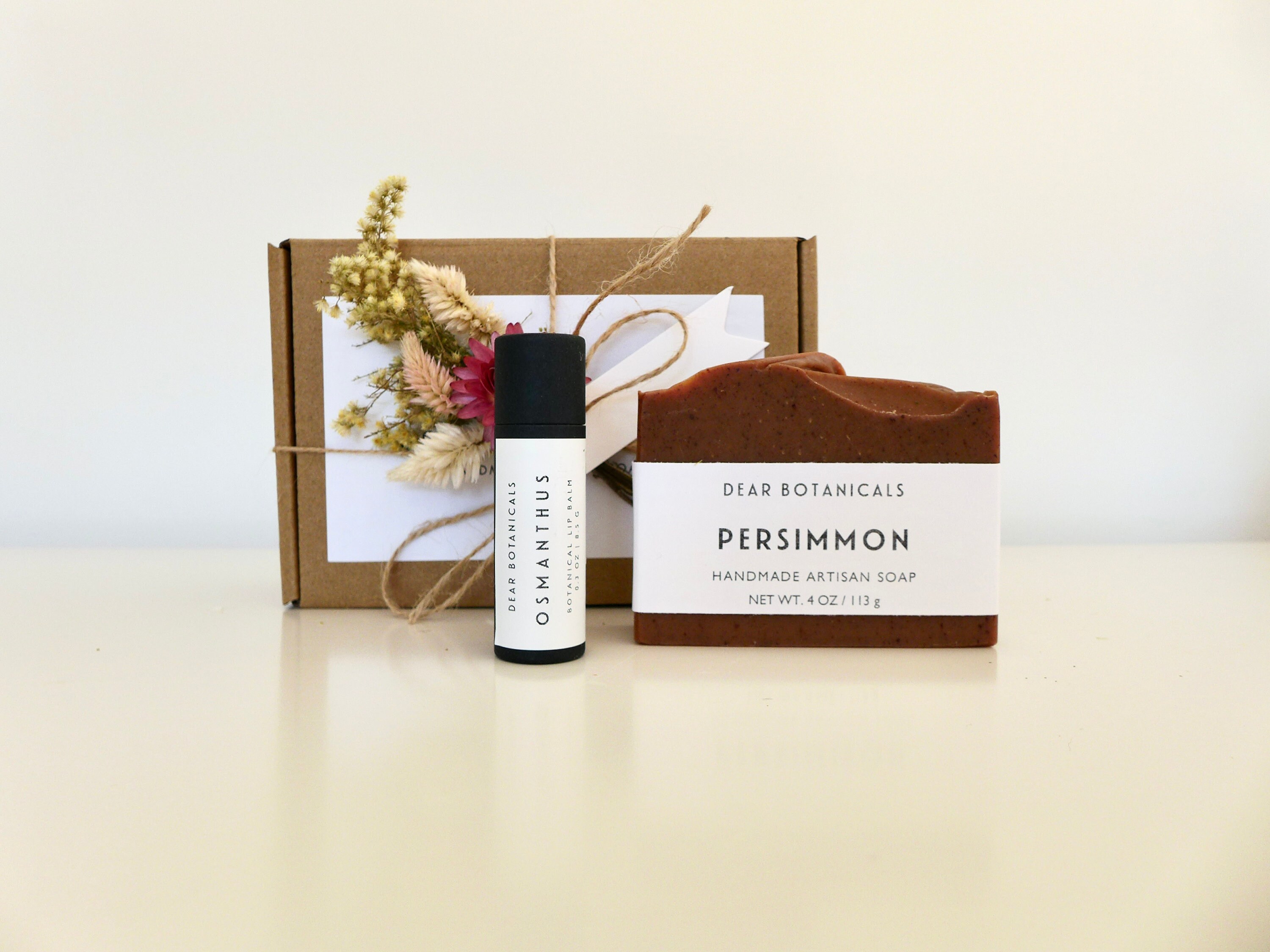 Soap Lip Balm Gift Set Thank You Gift, Natural Lip Balm, Osmanthus Lip ...