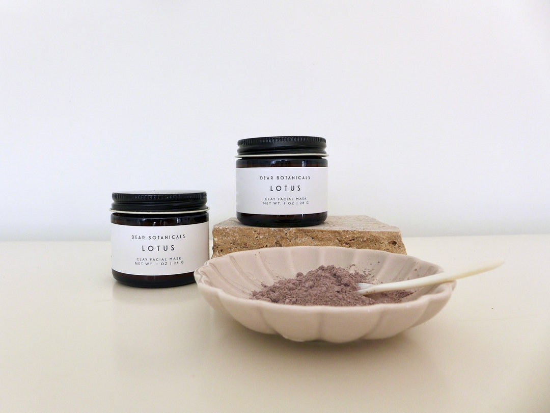 Lotus Clay Face Mask | Natural Clay Facial Mask, Spa Day, Brightening ...