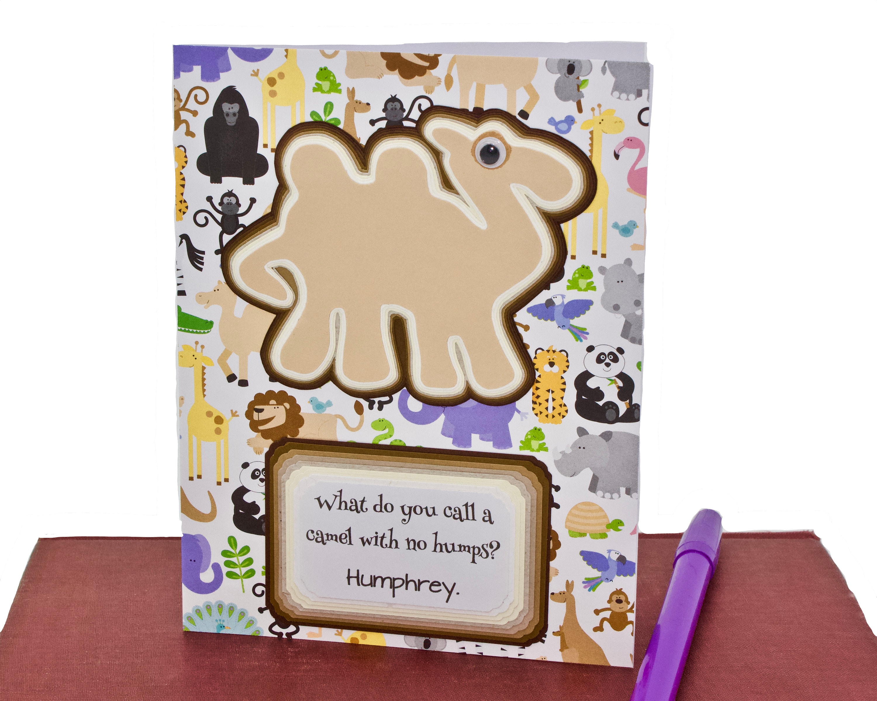 Humor 1 handmade cards, funny greeting, hand cut embellishments, blank ...