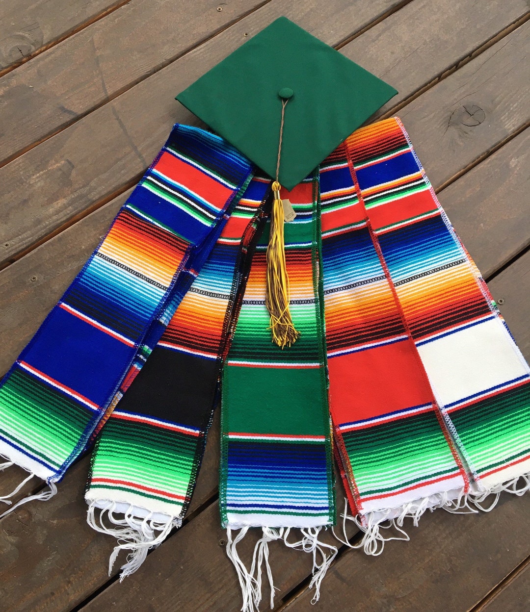 Solid Color Sarape Graduation Stole: Authentic Mexican Sash - Etsy