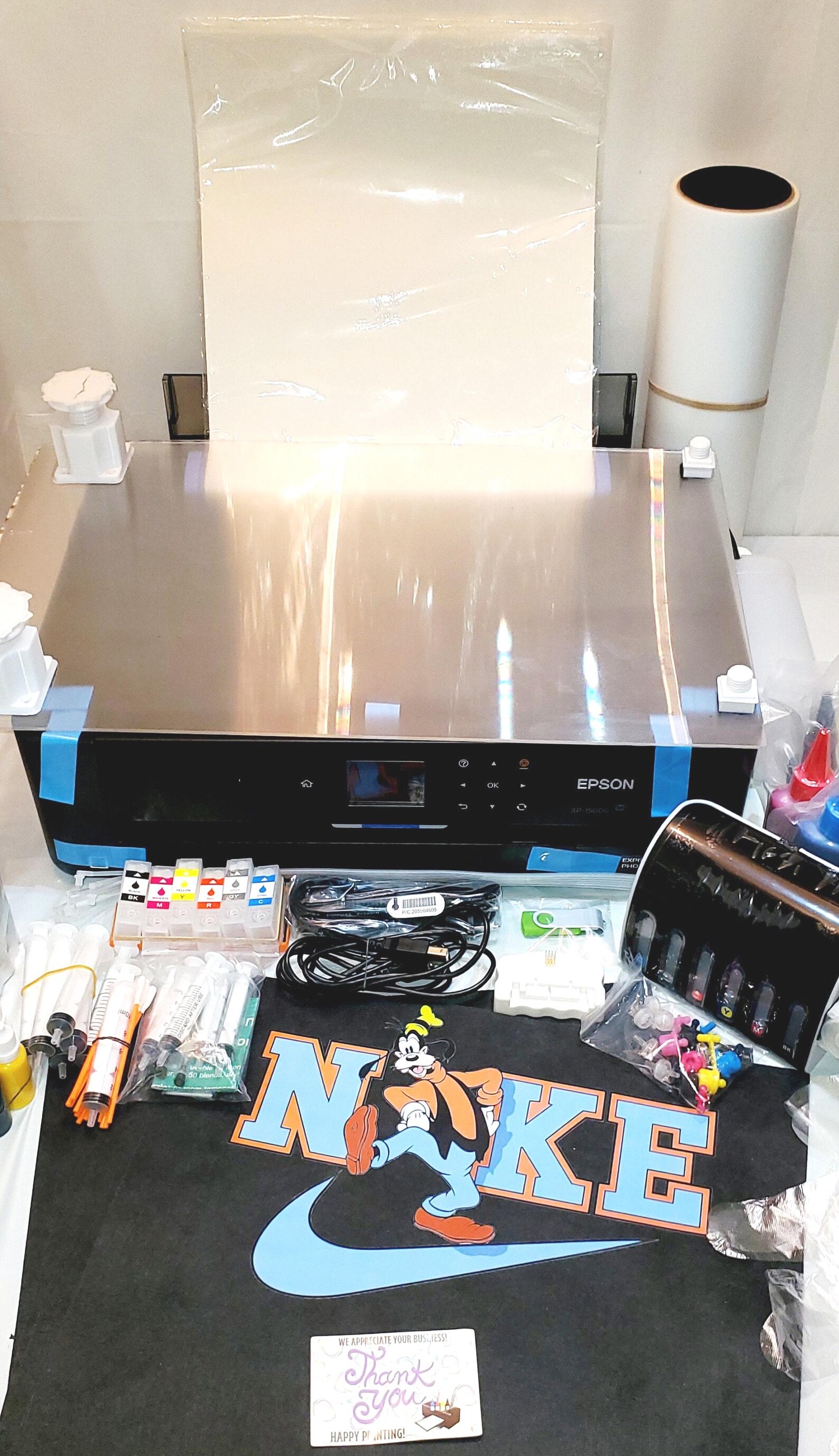 DTF PRINTER Converted XP-15000 Epson A3+ Premium Kickstart Bundle ...