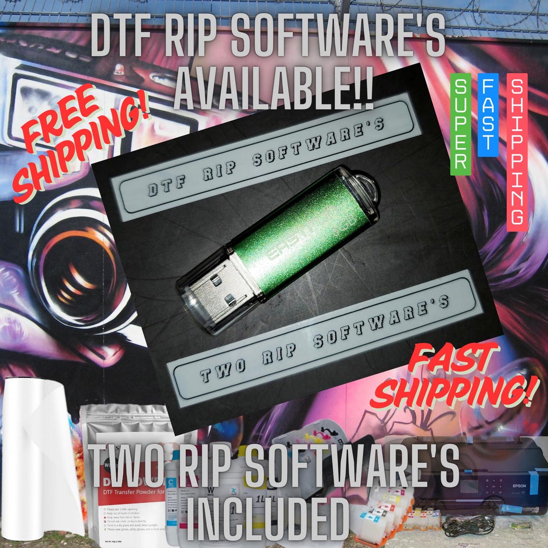 DTF RIP Software: 32/64-bit Windows 7/8/10(USB Flash Drive) - Etsy