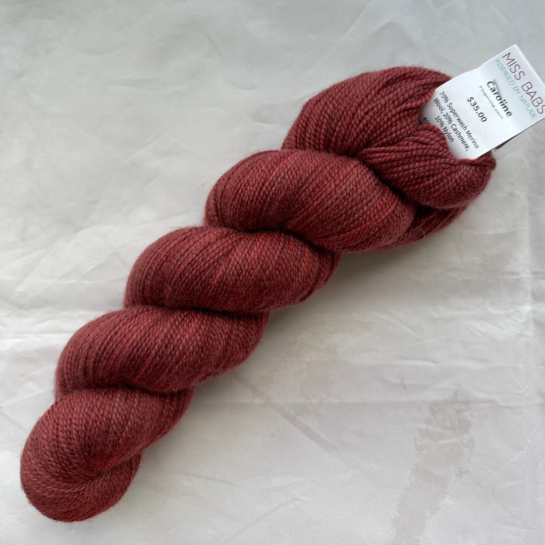 Miss Babs Yarn / Caroline / Color: Corset Tonal Brick Red Burgundy ...