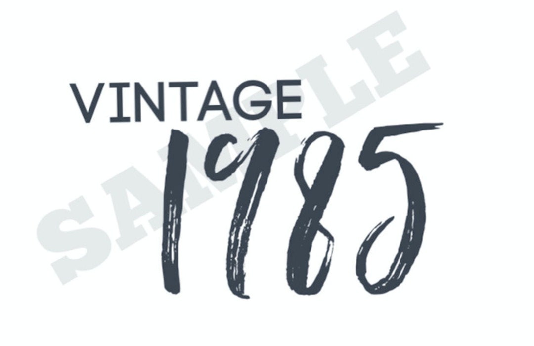 Vintage 1985 SVG Cut File Silhouette Cricut SVG Digital File Quote SVG ...