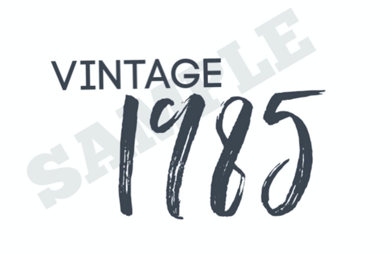Vintage 1985 SVG Cut File Silhouette Cricut SVG Digital File - Etsy