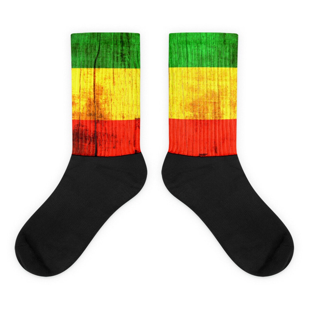 Rasta Colors Socks - Rastafari, Reggae Socks, Positive Vibration ...