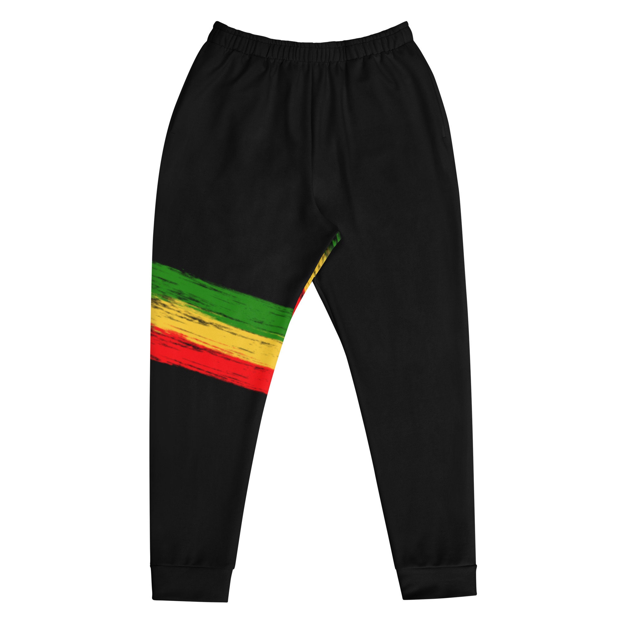 Men's Rasta Colors Streetwear Joggers - Rastafari Jogging Pants, Reggae ...