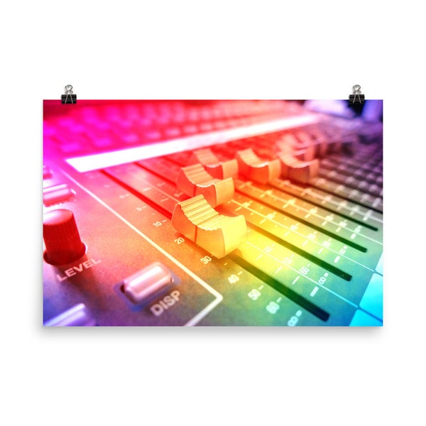 Recording Studio Poster - Etsy