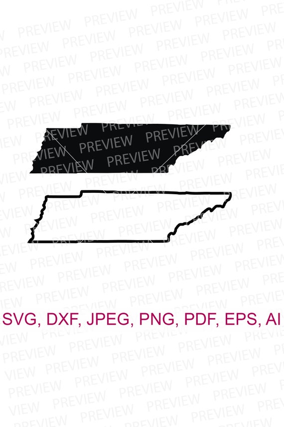 West Tennessee Map Outline