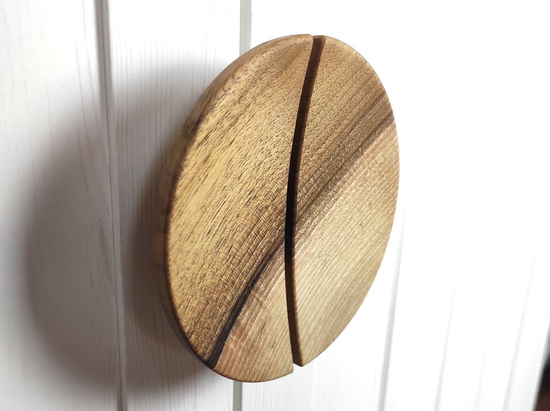 Walnut Drawer Pull Handle, Half Moon Door Pulls Handles, Wardrobe Door ...