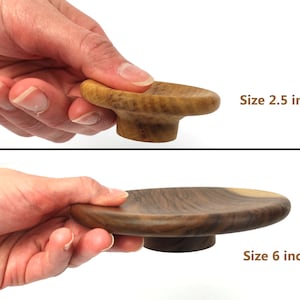 Wooden Round Handles, Size 2 to 6 Inches, Wardrobe Pulls, Wood Drawer ...