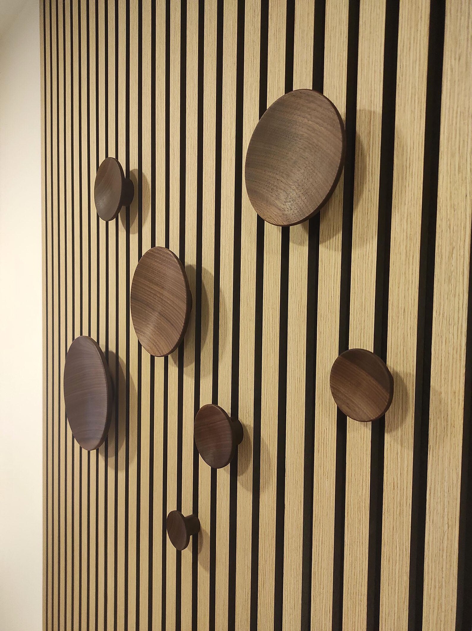 Acoustic Panel Hook, Wooden Hooks for Panel, Panel Dots, Round Panel ...
