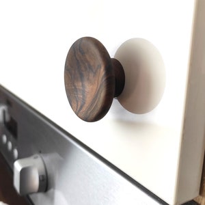 Wood Drawer Knobs, Oak Circle Handle, Wardrobe Pulls, Oak Concave ...