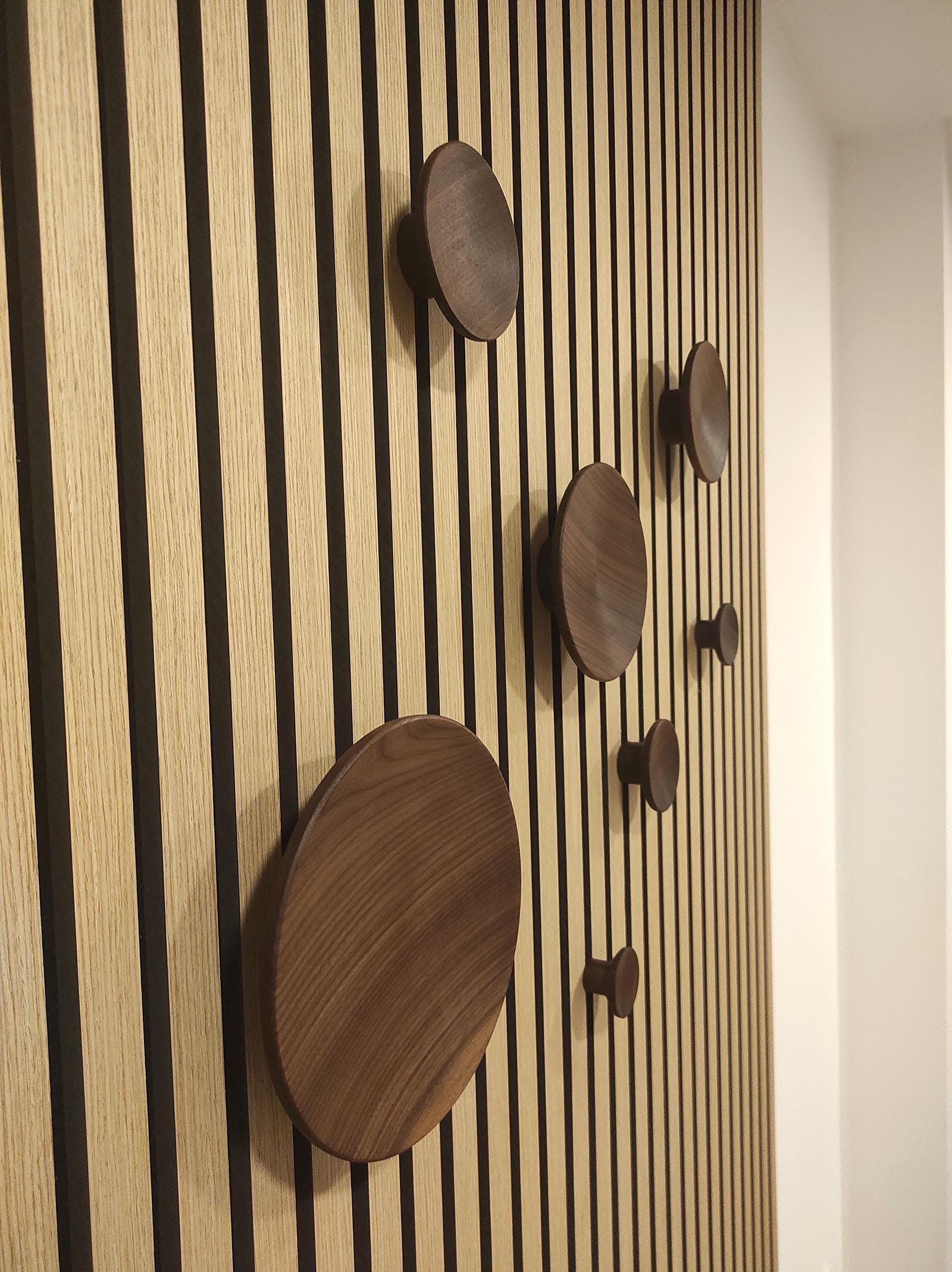 Acoustic Panel Hook, Wooden Hooks for Panel, Panel Dots, Round Panel ...