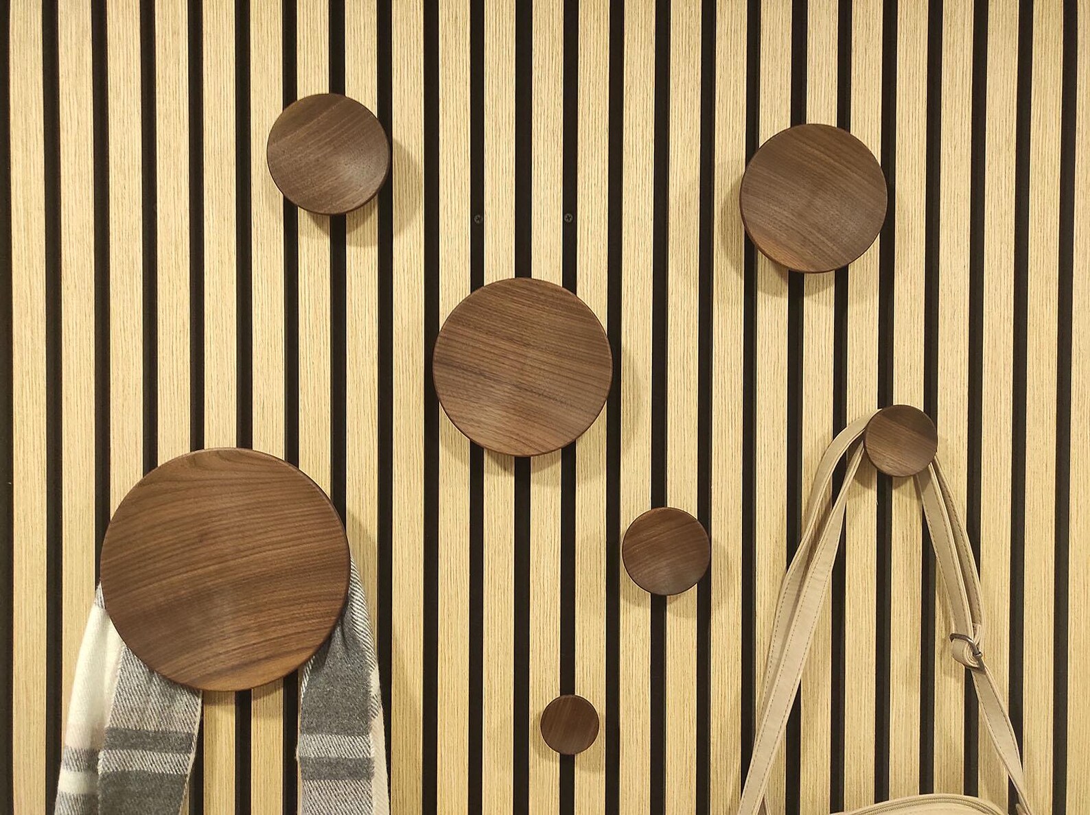Acoustic Panel Hook, Wooden Hooks for Panel, Panel Dots, Round Panel ...
