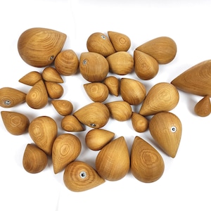 Acoustic Panel Wooden Drops, Wall Hooks, Water Drop Hanger, Oak Wood ...