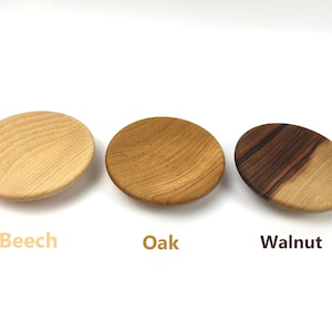 Wooden Round Handles, Size 2 to 6 Inches, Wardrobe Pulls, Wood Drawer ...