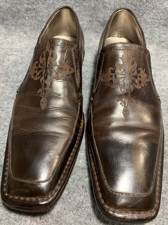 mens size 9.5 Mark Nason RENAISSANCE LEATHER SHOES Em… - Gem