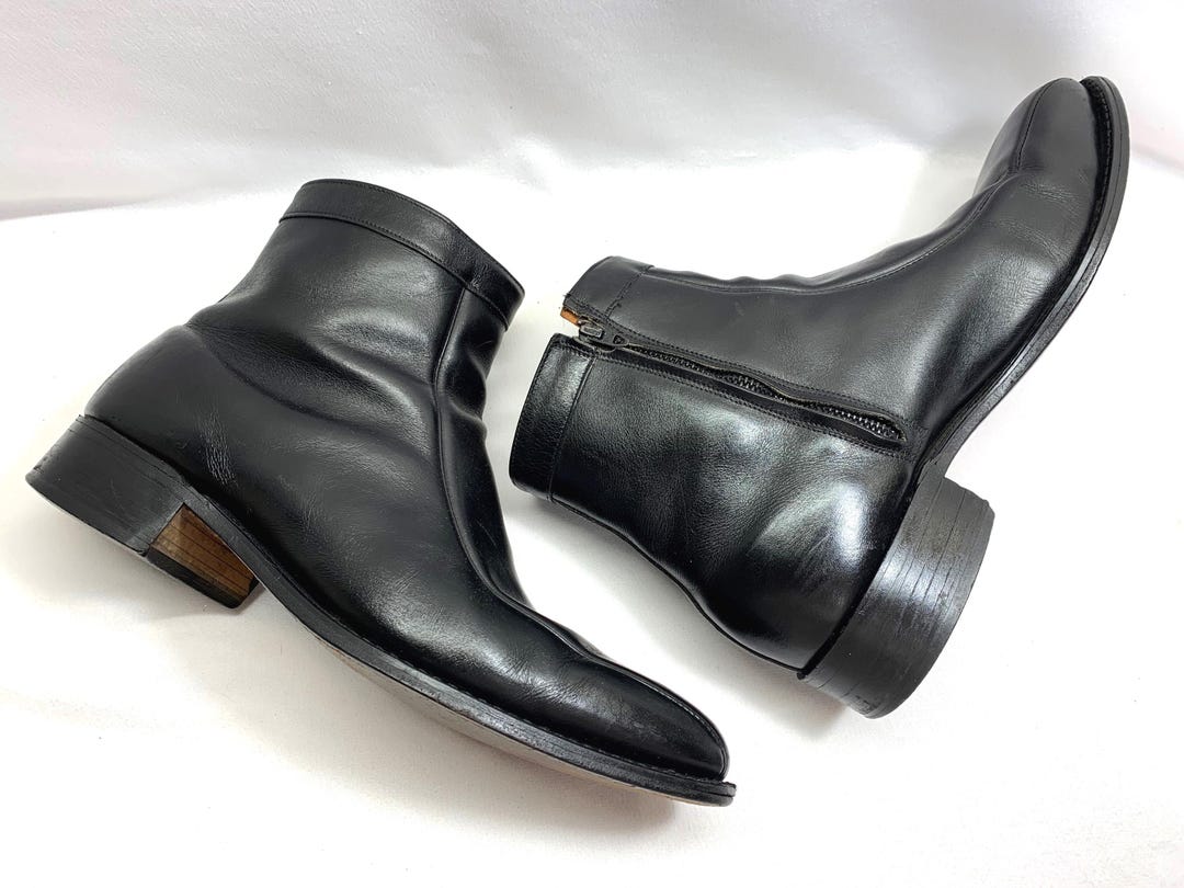 90's Grunge Boots Rugged KURT COBAIN Look Leather Boots the Beatles ...