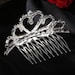 Sale 3.00 off Flower Girl Tiara Princess Crown CRYSTAL Heart CROWN ...