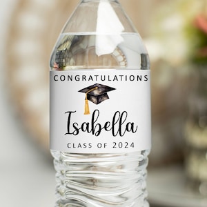 Graduation Water Bottle Labels, Graduation Party Water Bottle Label ...