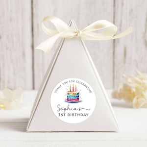 Birthday Party Favor Stickers, Happy Birthday Labels, Custom Birthday ...