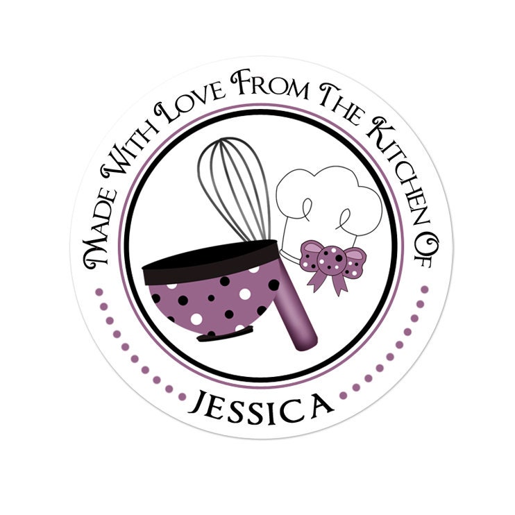 Kitchen Stickers Baking Stickers Personalized Kitchen - Etsy
