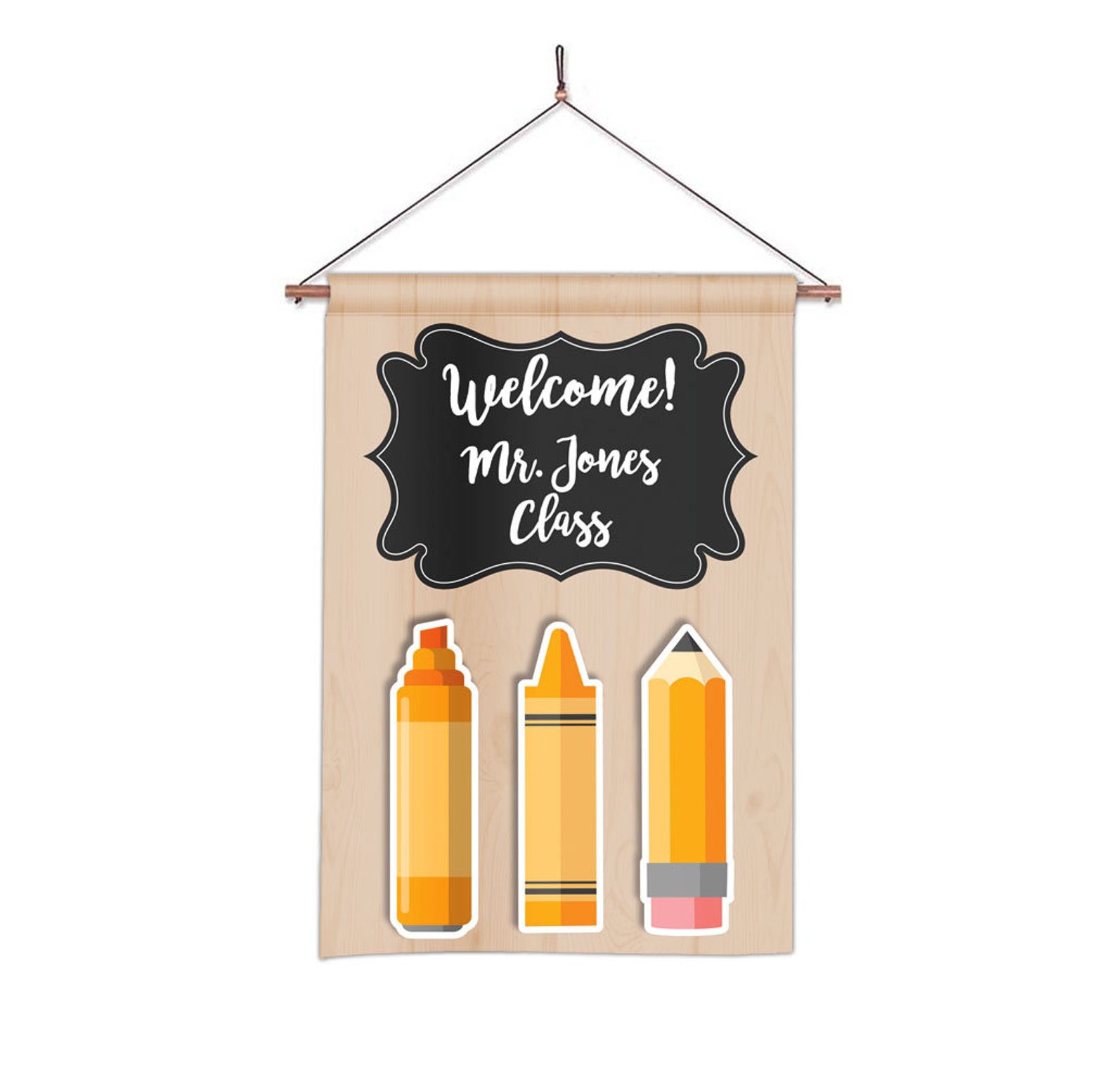 Personalized Classroom Flag Teacher Flag Custom Teacher | Etsy