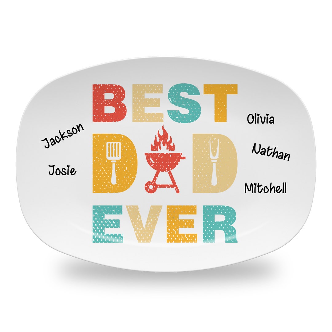 Personalized BBQ Grilling Platter, Father's Day Grilling Plate ...