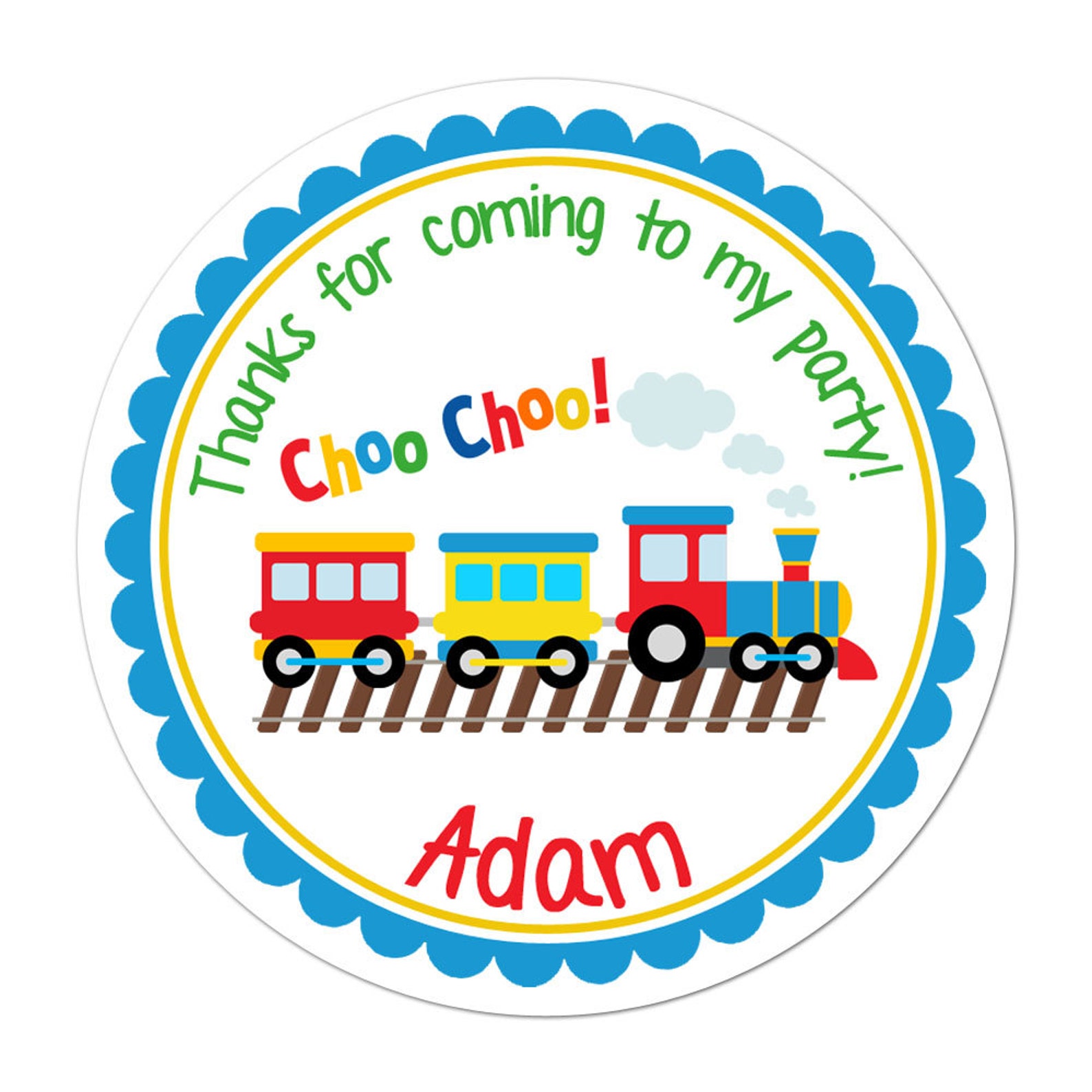 Personalized Train Stickers Train Stickers Train Birthday - Etsy