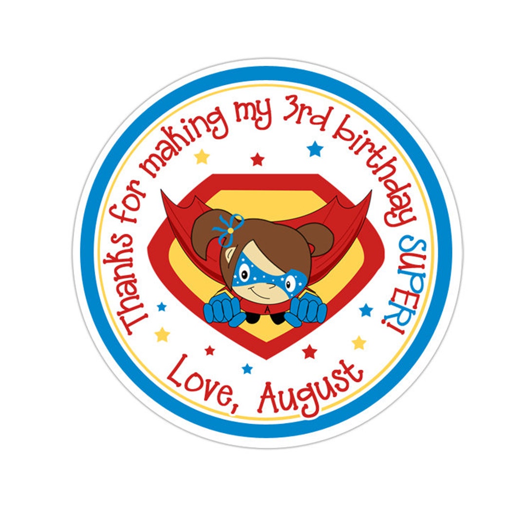 Superhero Girl Stickers, Superhero Birthday Party, Superhero Party ...