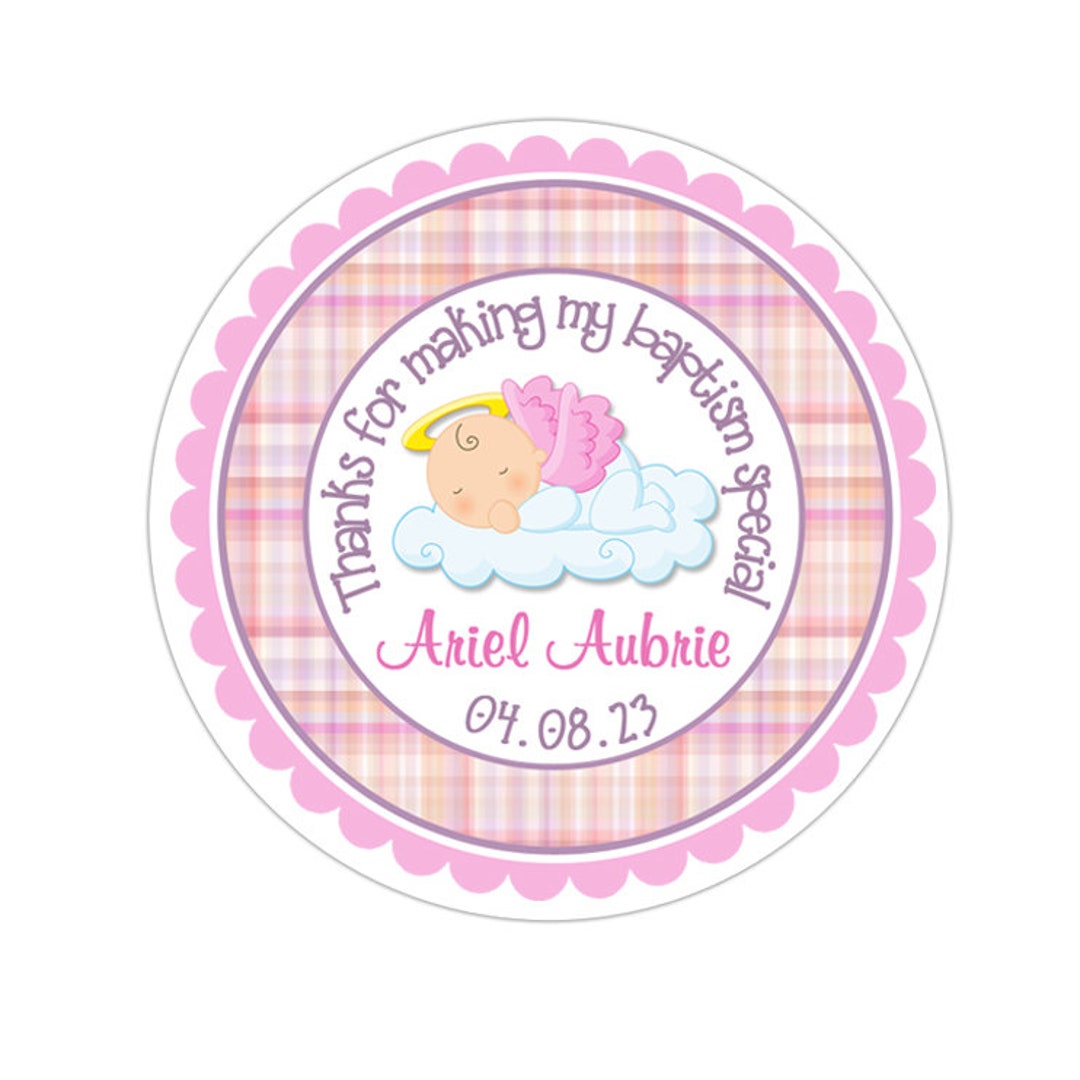 Personalized Baptism Stickers, Mi Bautizo Stickers, Personalized ...