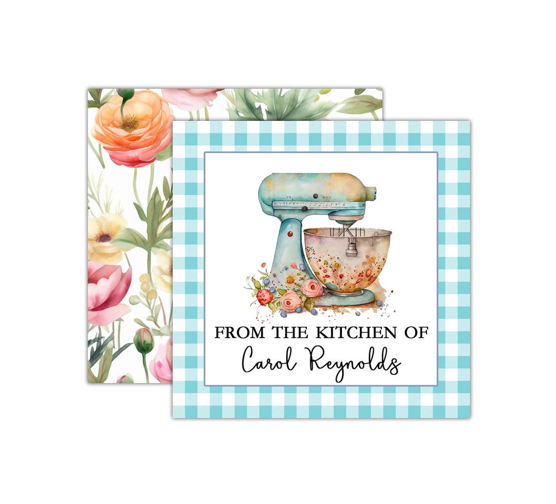 Personalized Kitchen Tags, From the Kitchen of Tags, Baking Tags ...