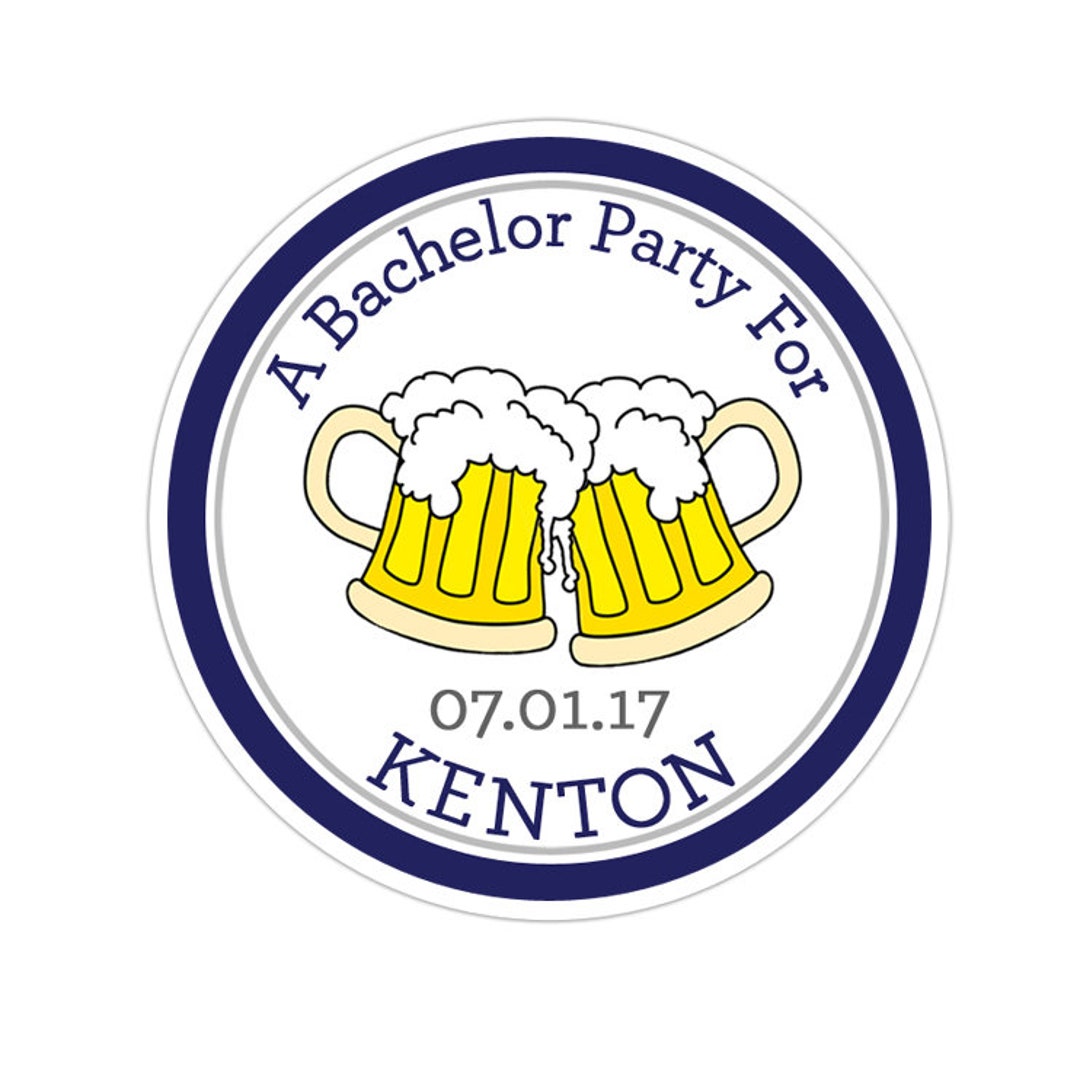 Bachelor Party Stickers, Bachelor Party Labels, Personalized Bachelor ...
