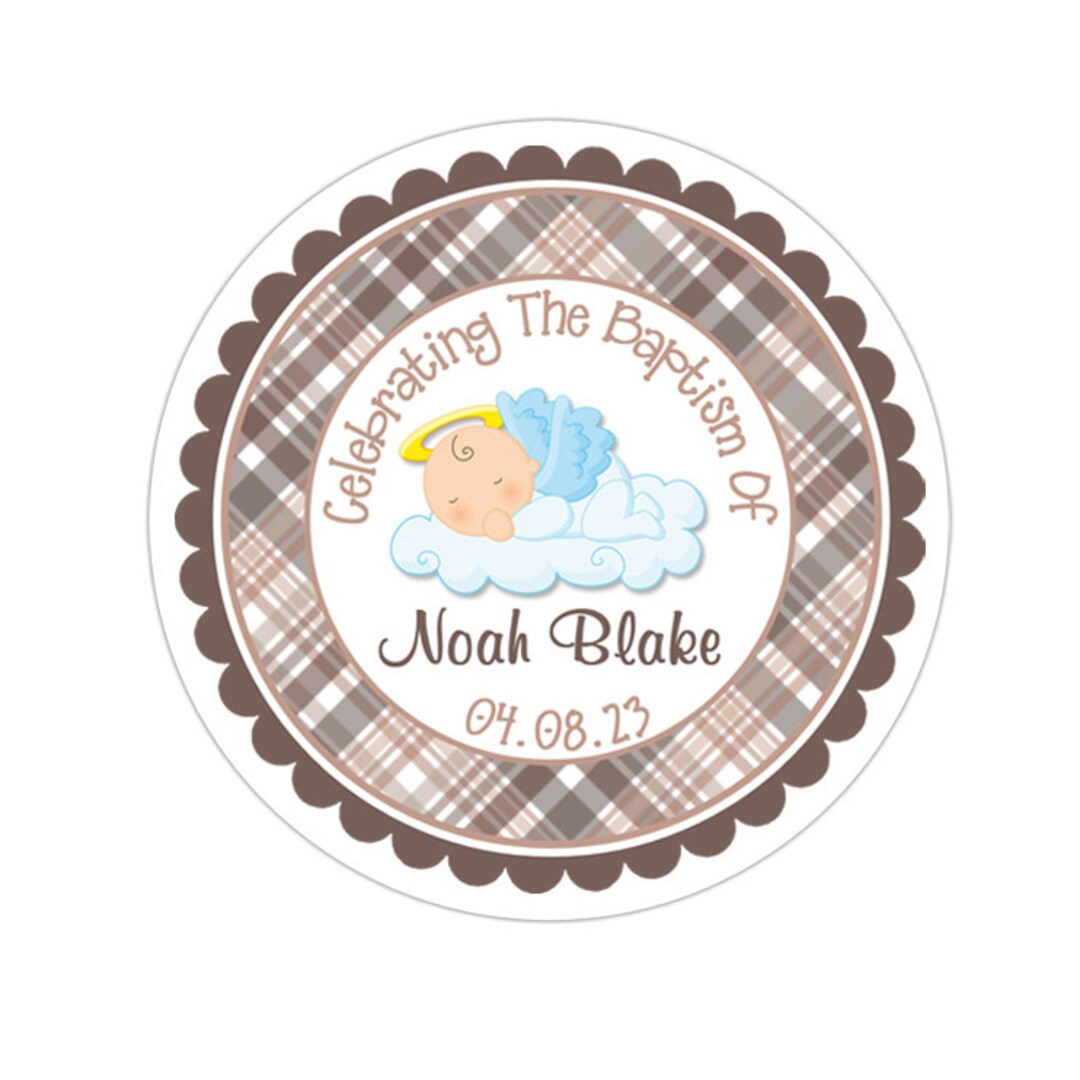 Personalized Baptism Stickers, Mi Bautizo Stickers, Personalized ...